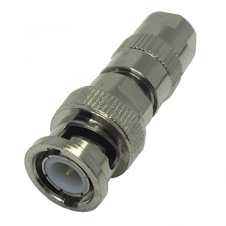 BNC Straight Clamp Plug Self-Lock RG-58, 5D-FB, LMR-195, 50 Ohm - NQ Comm